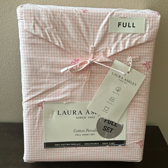 Laura Ashley | Bedding | Laura Ashley Full Size Cotton Percale Plaid ...